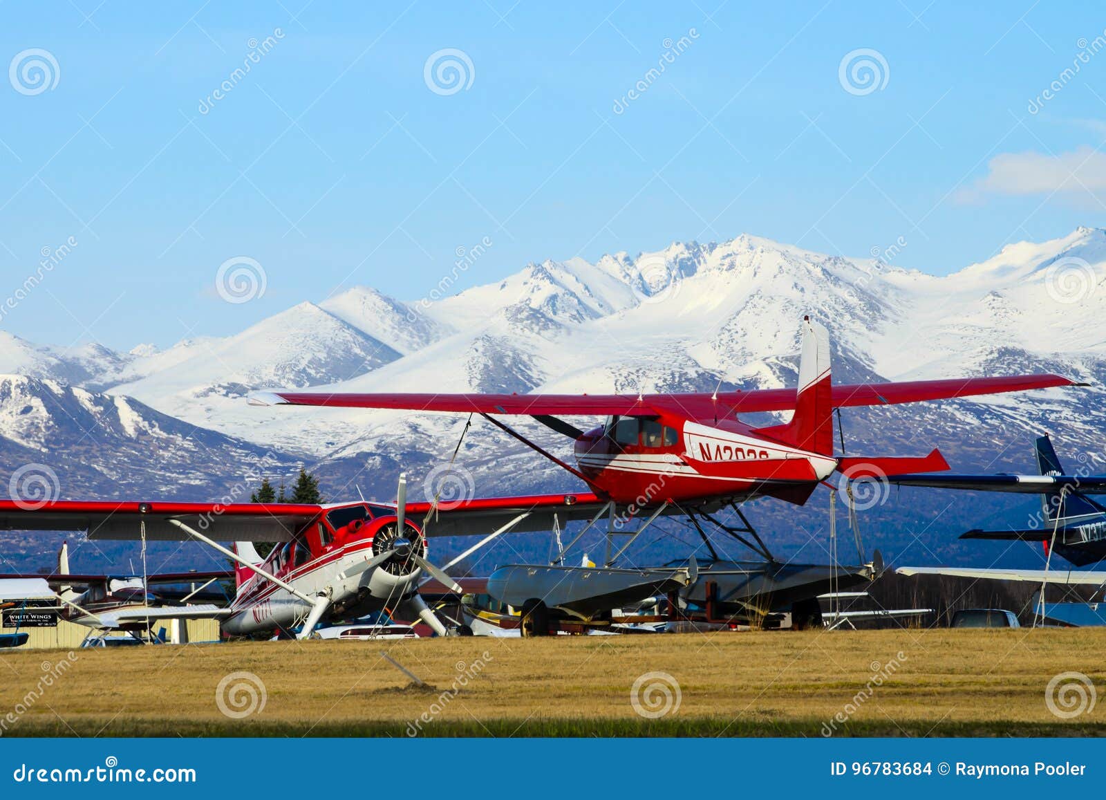 Alaskan float plane editorial stock image. Image of water - 96783684