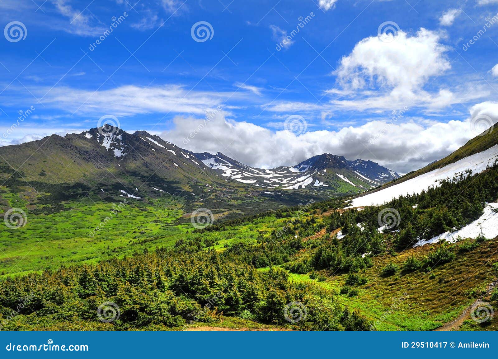 Alaskan mountain views stock image. Image of green, mountains - 29510417