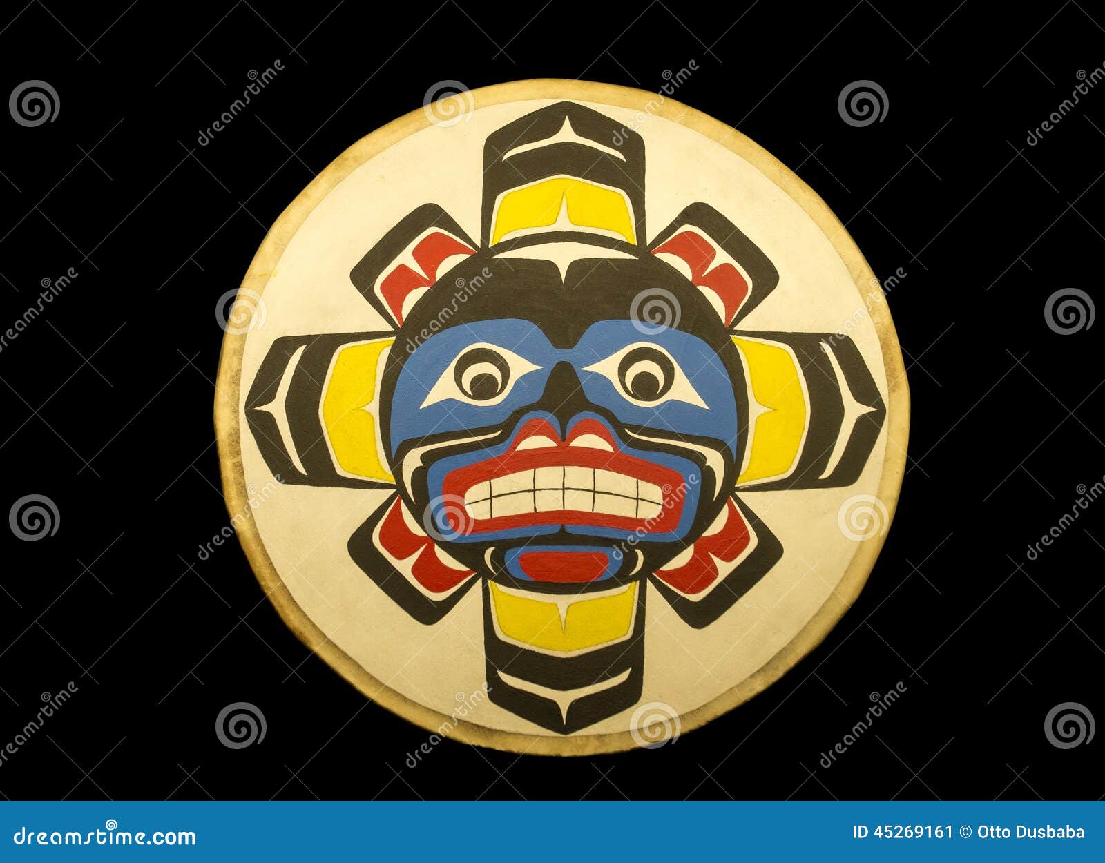 Alaskan Native Painted Plaque Stock Image - Image of symbol, symbolism ...