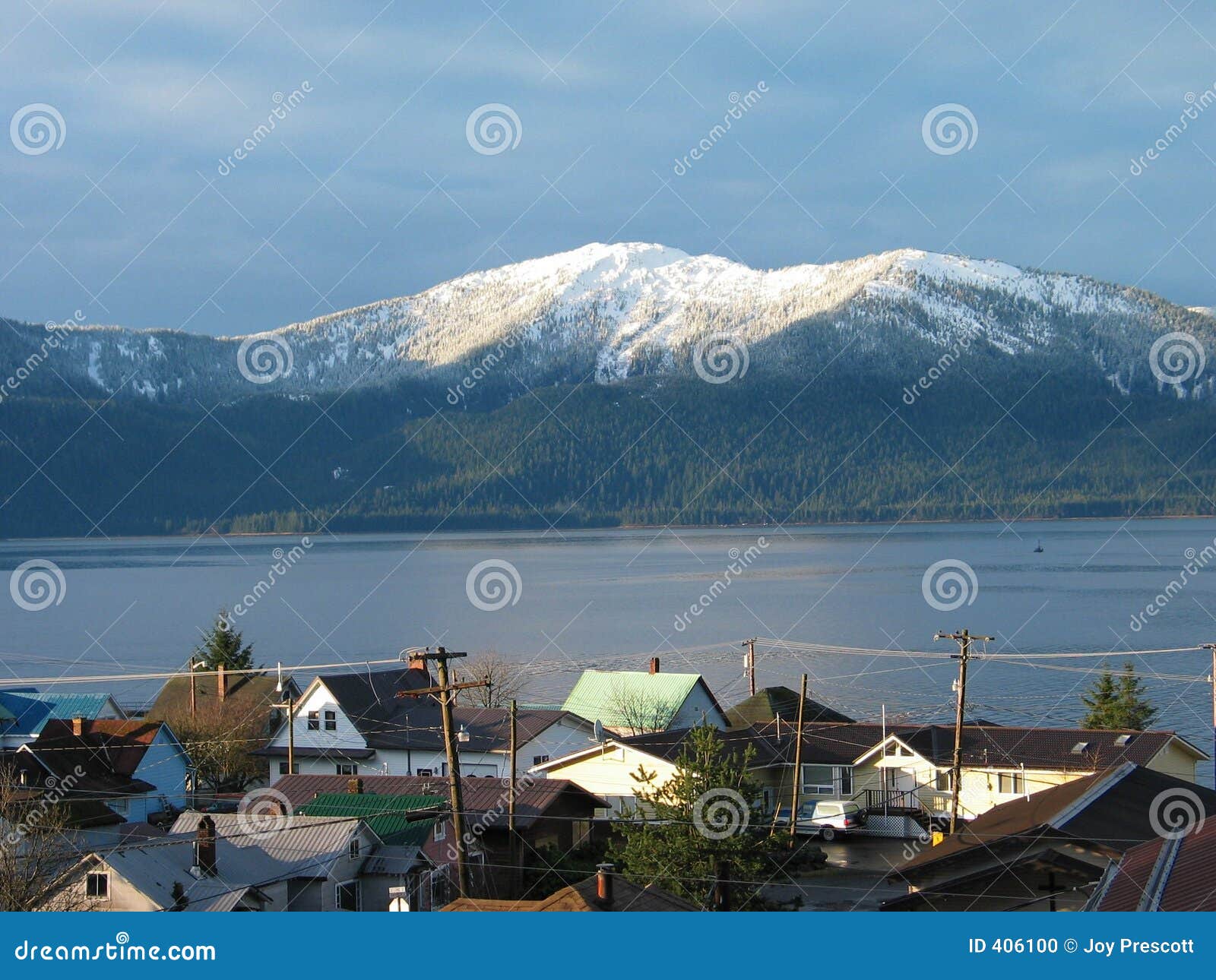 Alaskan Village stock photo. Image of small, alaska, cruise - 406100