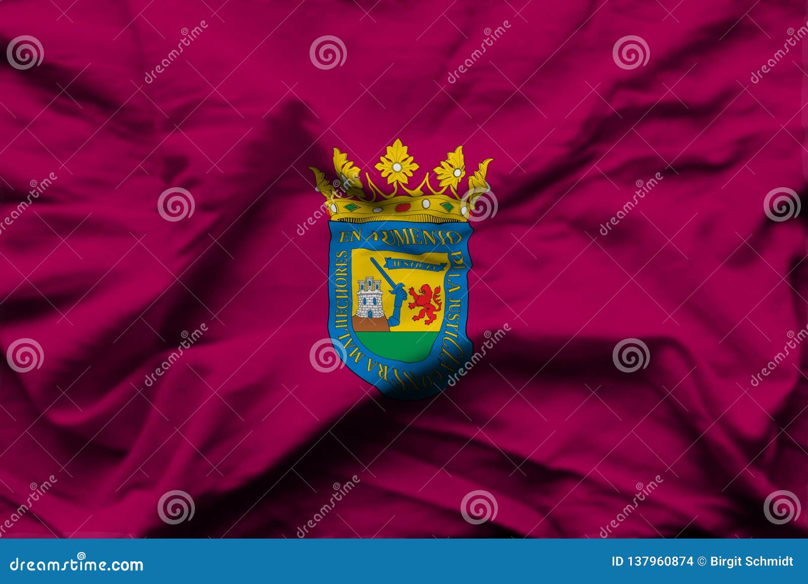 Alava Realistic Flag Illustration. Stock Illustration - Illustration of ...