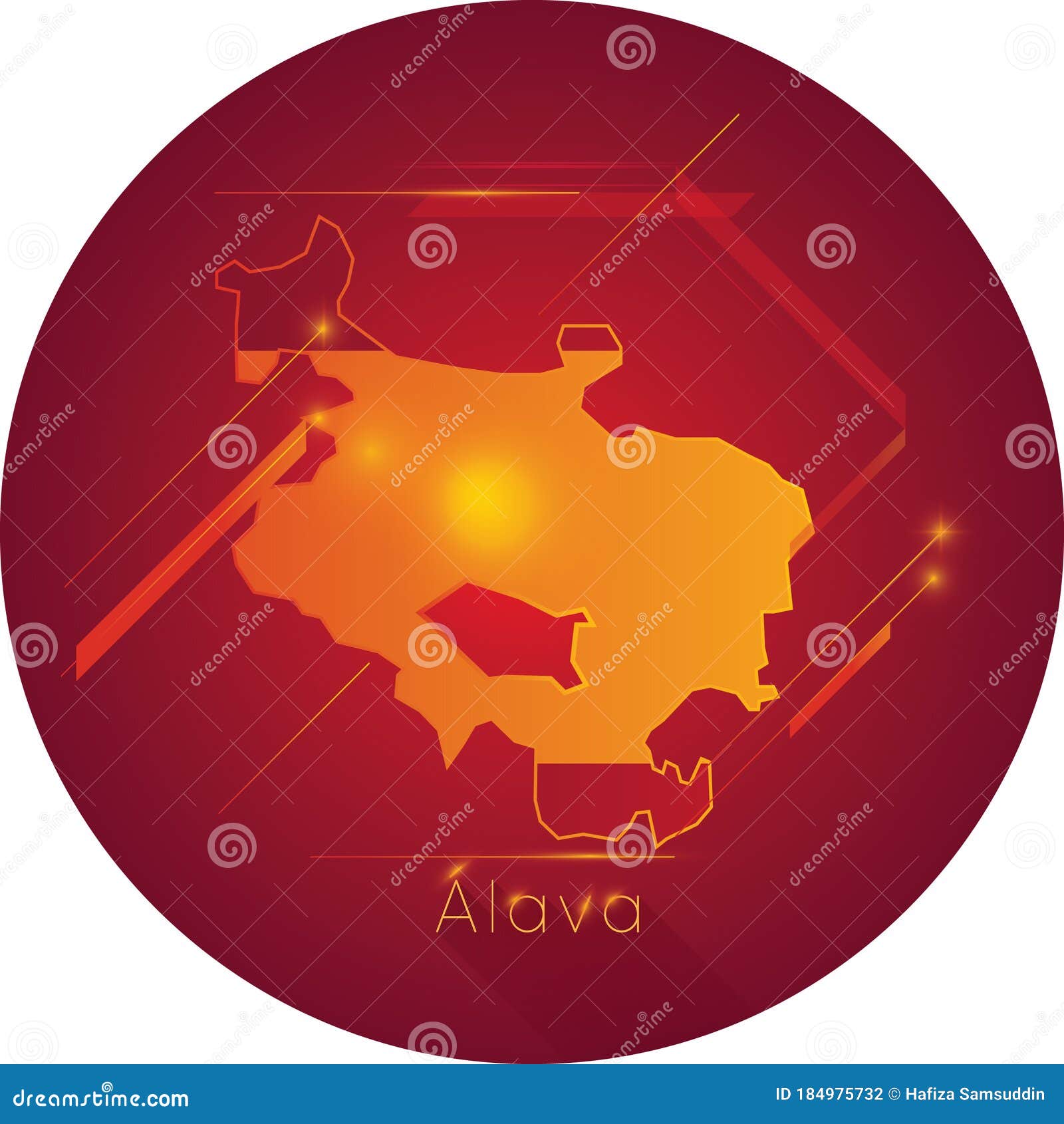 Alava Map. Vector Illustration Decorative Design Stock Illustration ...