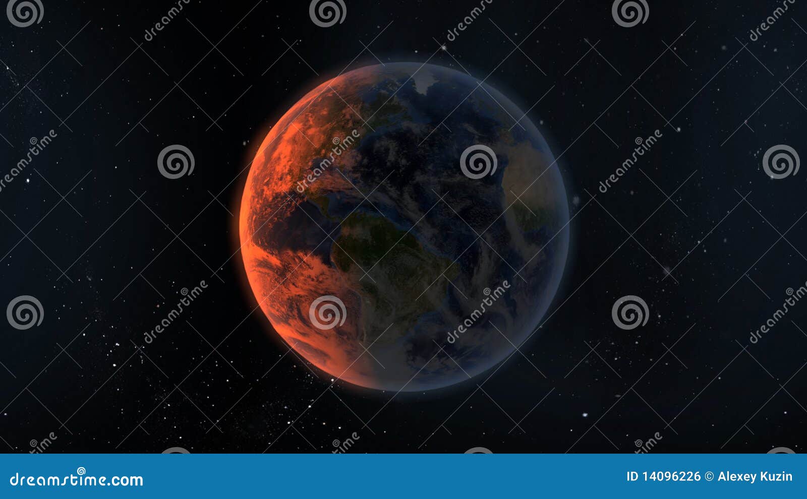 Alba Della Terra Del Pianeta Illustrazione di Stock - Illustrazione di ...