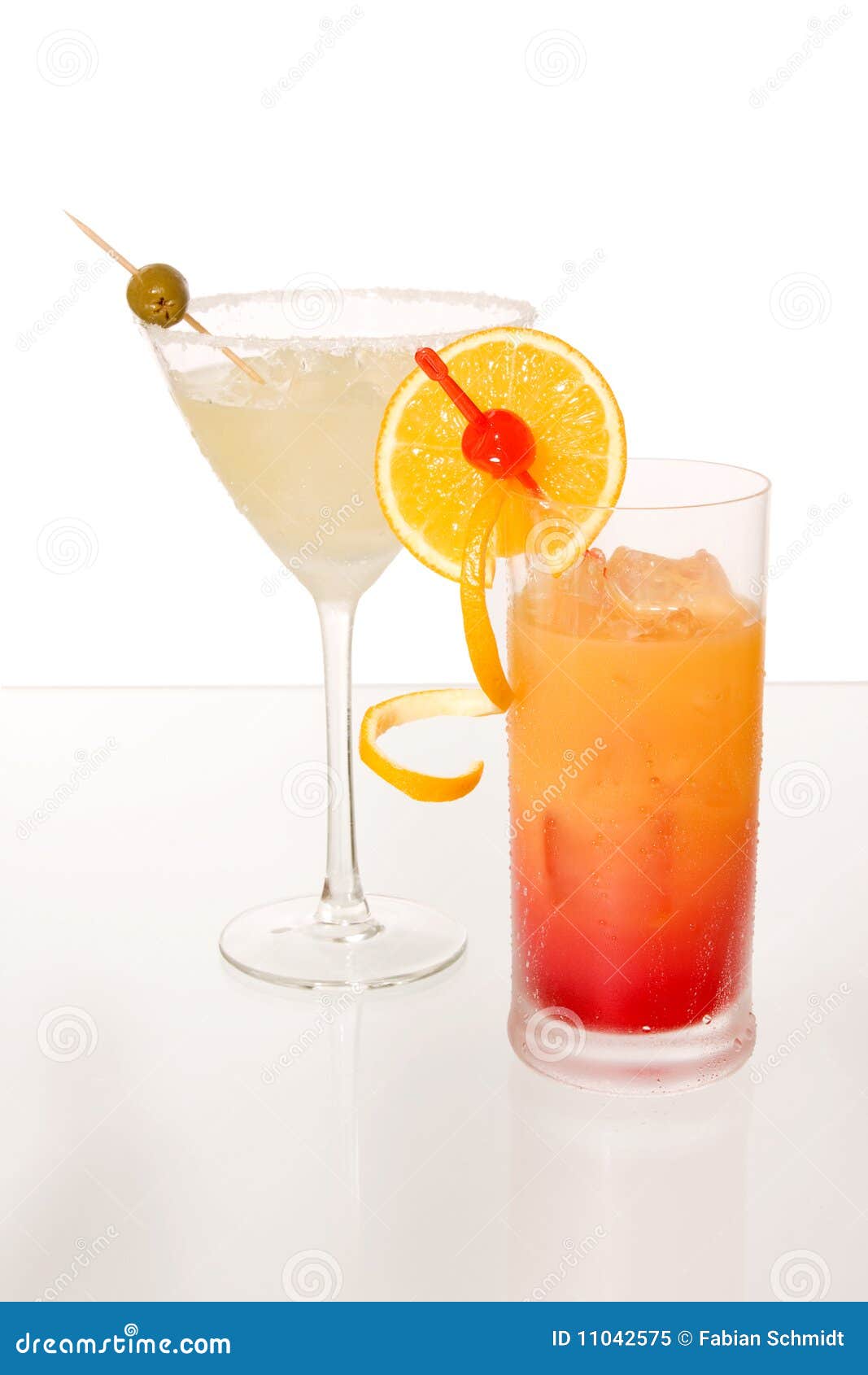 Alba Di Tequila E Cocktail Del Martini Immagine Stock - Immagine di ...