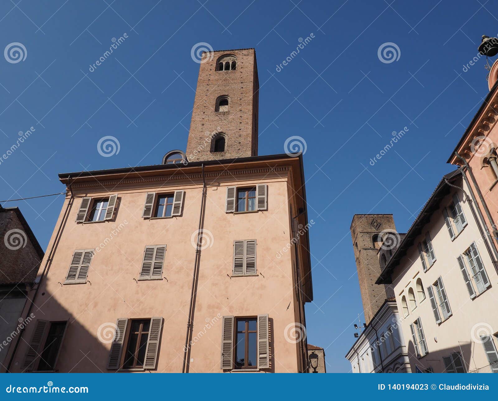 Piazza Risorgimento Square in Alba Stock Image - Image of piemonte ...