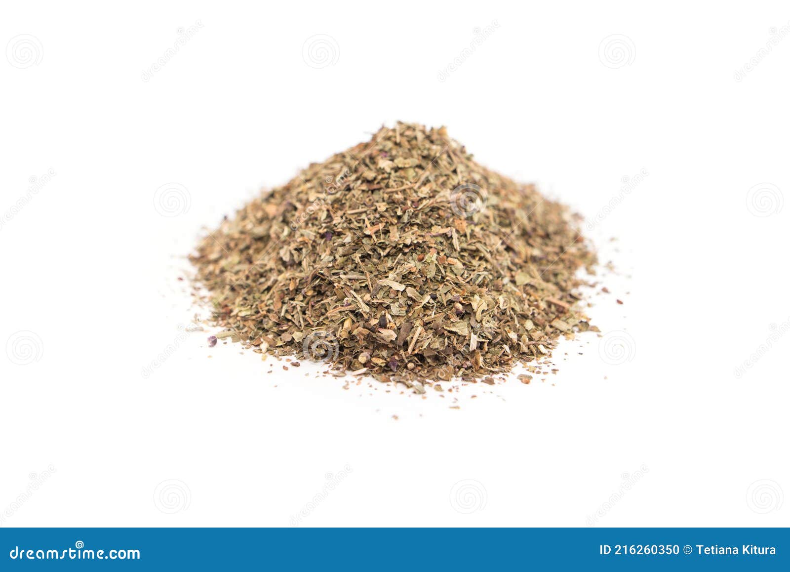 Albahaca Seca Aislada Sobre Blanco Foto de archivo - Imagen de aroma ...