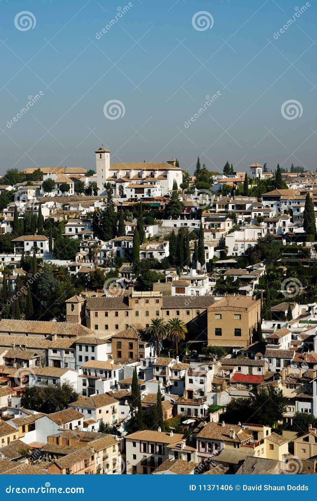 Albaicin from the Alhambra stock photo. Image of europe - 11371406