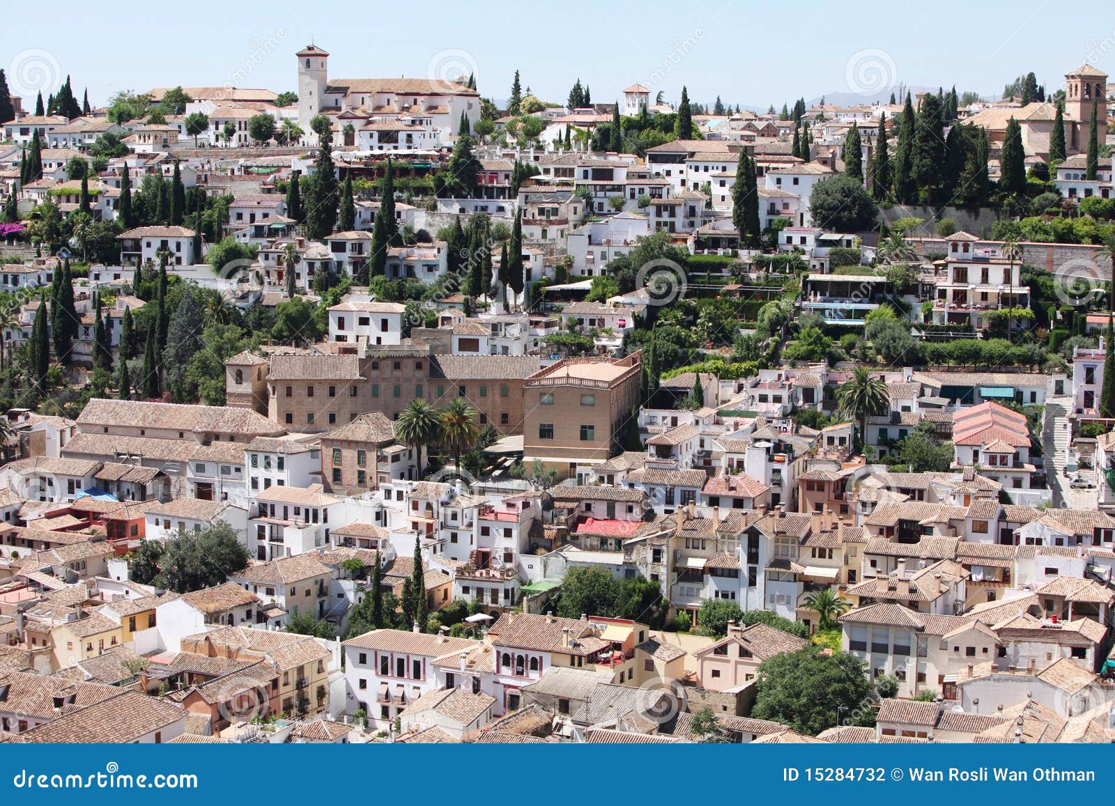 Albaicin district, Granada stock photo. Image of horizontal - 15284732