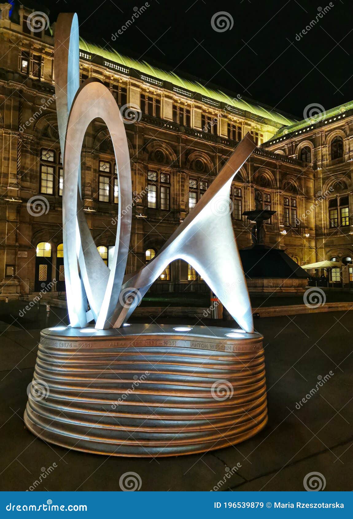 Alban Berg Monument in Vienna. Editorial Stock Image - Image of ...