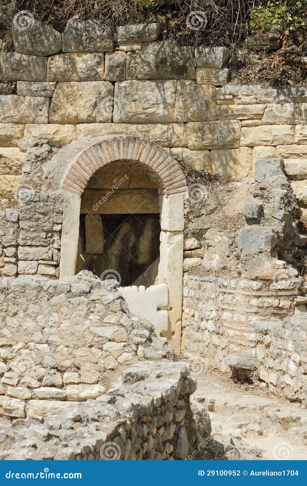Albania, Butrint, Ruins of Ancient Town Stock Photo - Image of castle ...