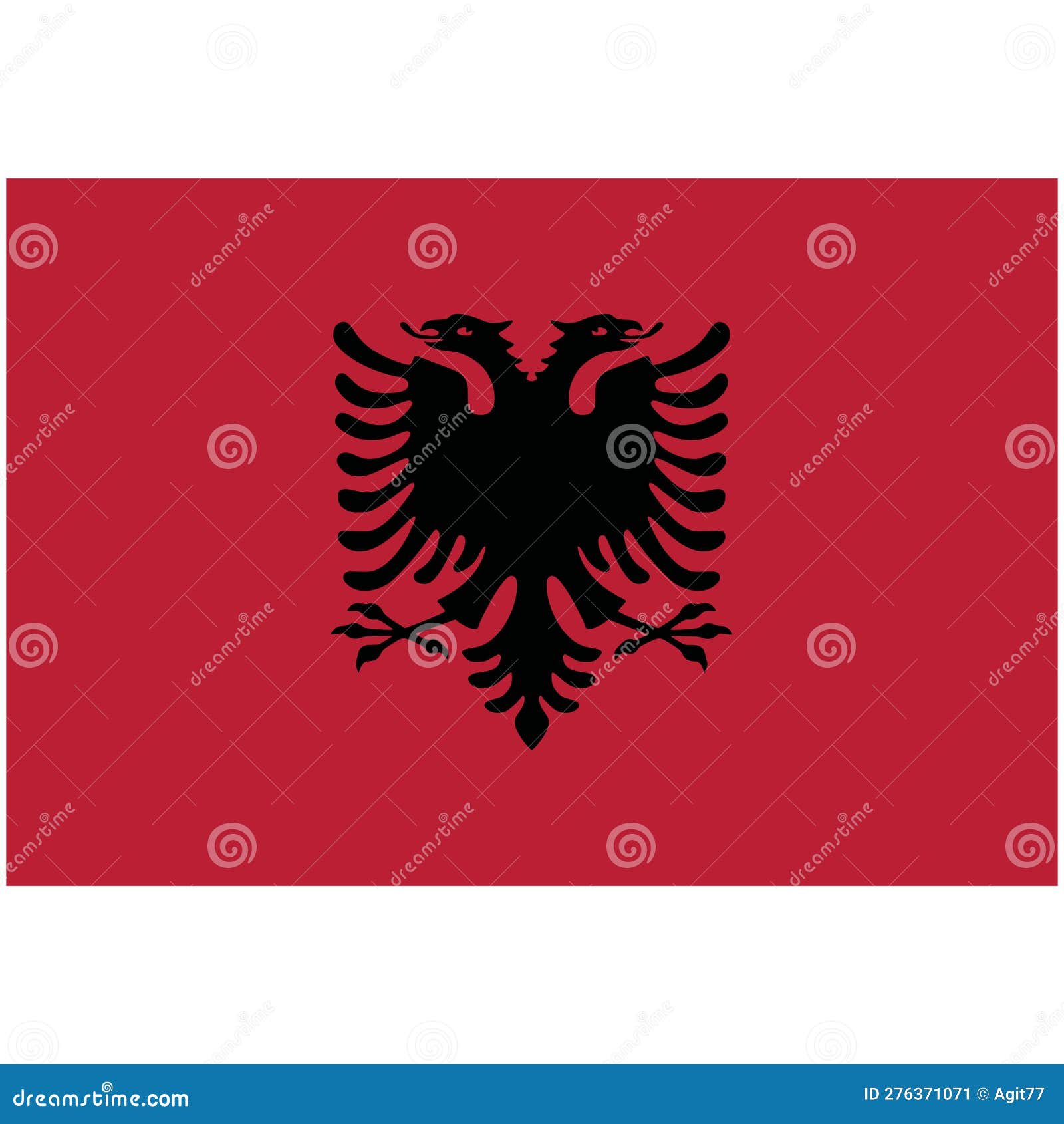 Albania Flag National Symbol Vector Stock Vector - Illustration of sign ...