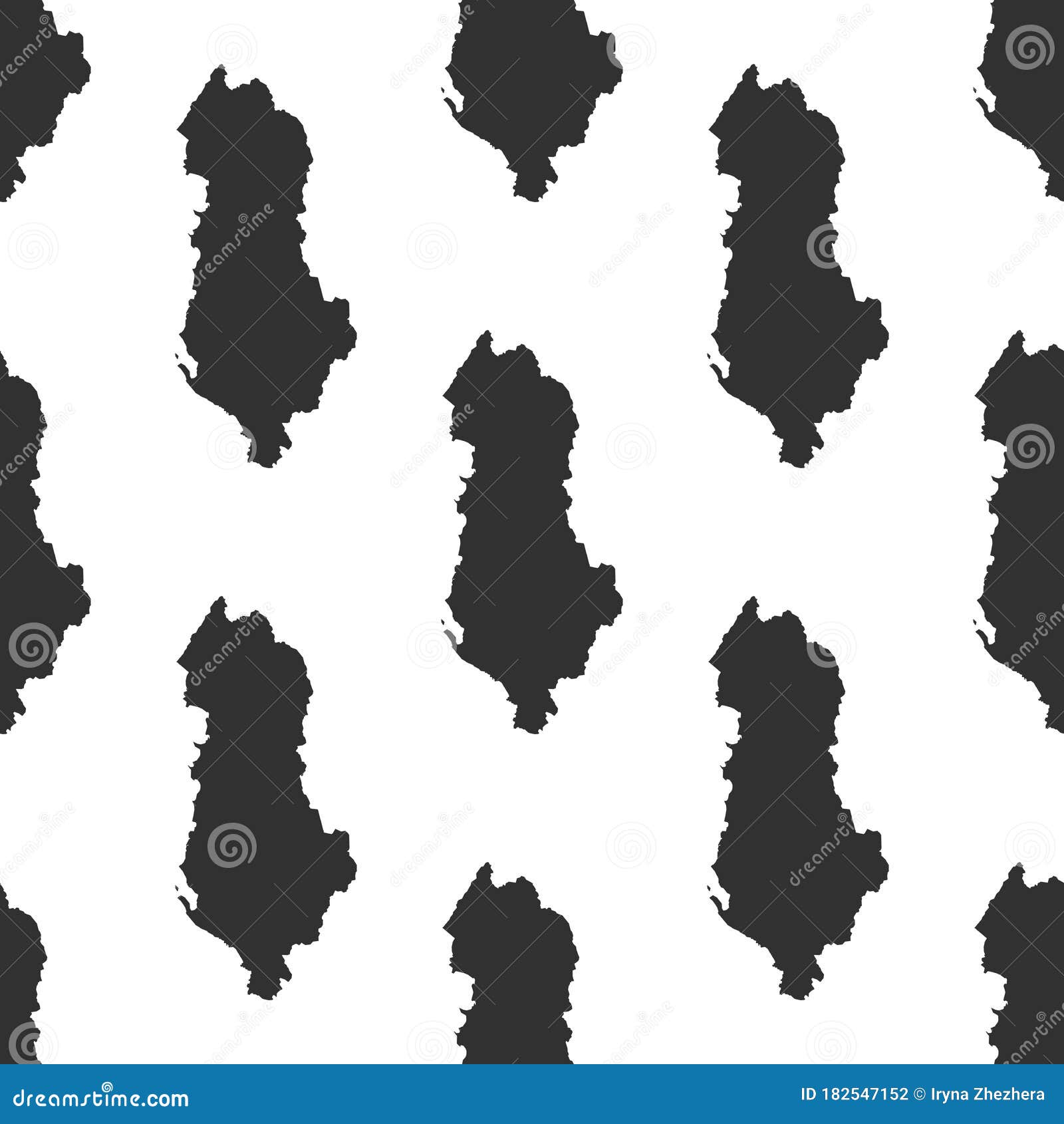 Albania Map Pattern. the Country in the Form of Borders. Stock Vector ...