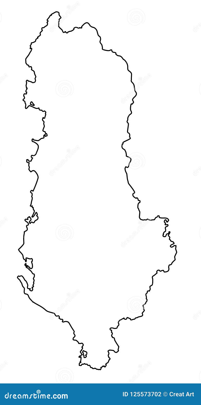 Albania - Outline Map Vector Illustration | CartoonDealer.com #129118338 Albania - Outline Map Vector Illustration | CartoonDealer.com #129118338