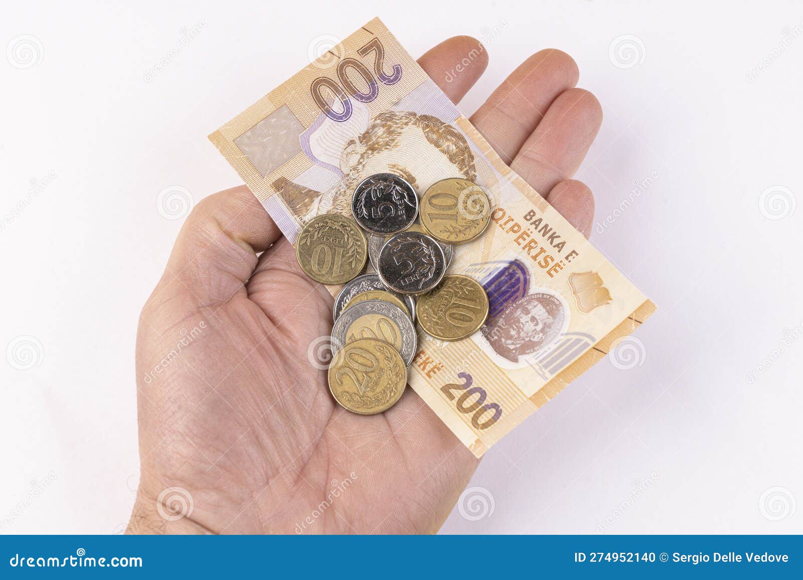 Albanian Lek currency stock photo. Image of savings - 274952140