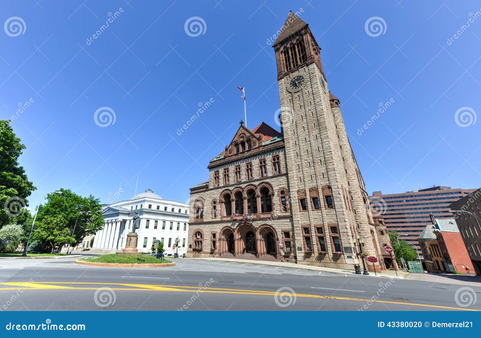 Albany City Hall in New York State Stock Photo - Image of state, city ...