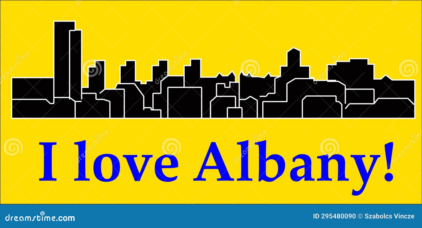 Albany, New York, City Silhouette Stock Vector - Illustration of albany ...