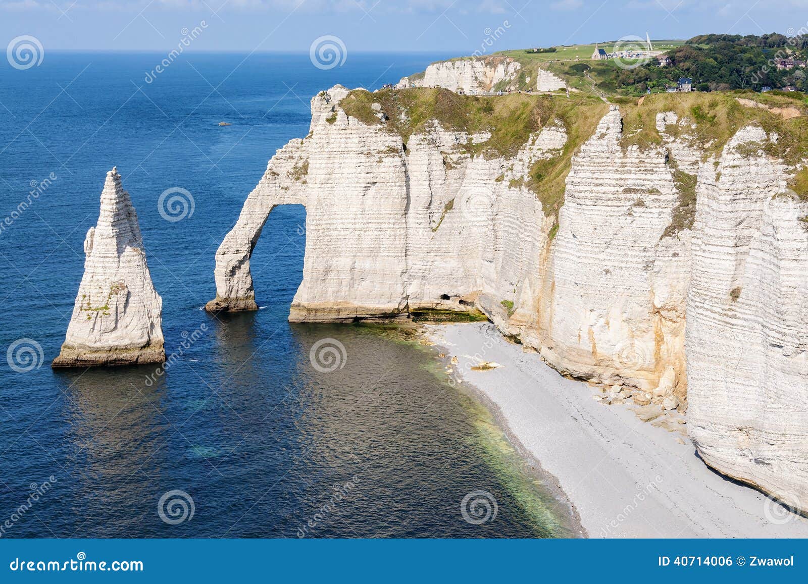 Albasten kust Normandië stock foto. Image of beroemd - 40714006