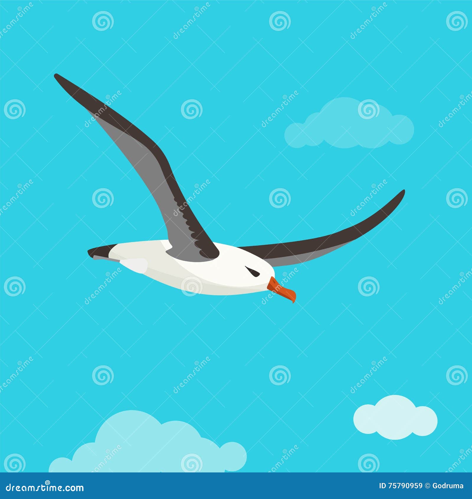 Albatross 001 Vector Illustration | CartoonDealer.com #10319328