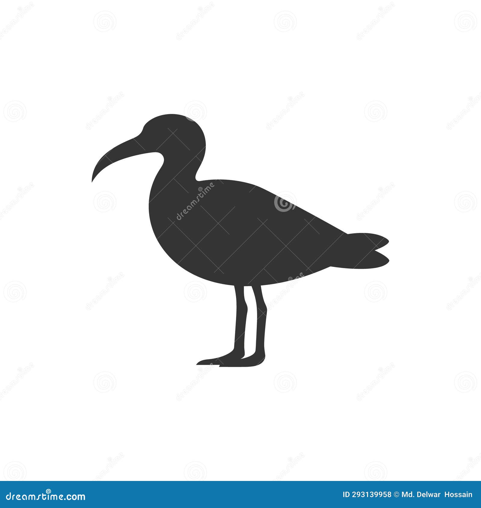 A Set Of Albatross Bird Is Flying Icon Design Template With Various ...
