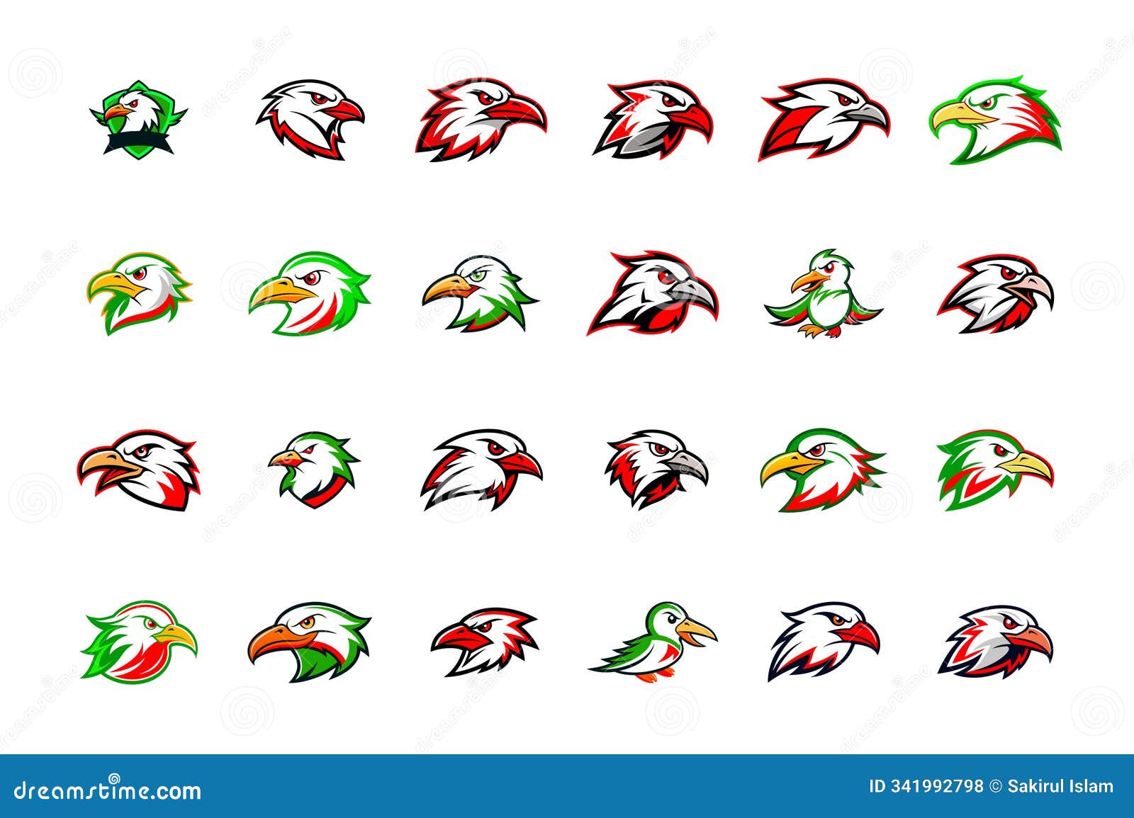 Albatross Head Mascot Logo Design Vector Illustration Stock ...