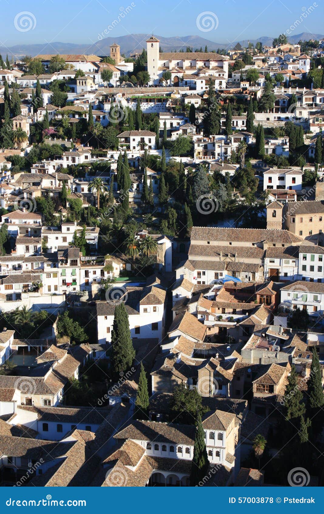 Albayzin in Granada stock photo. Image of roofs, village - 57003878