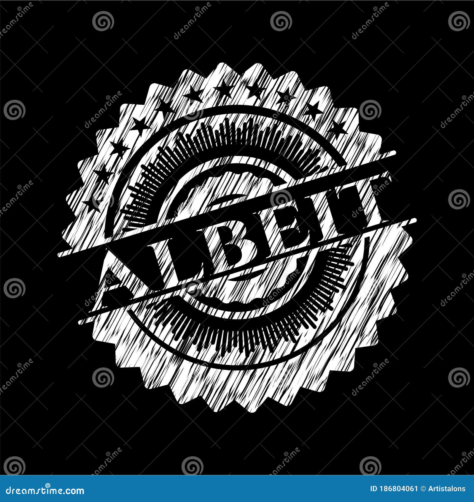 Albeit with Chalkboard Texture. Vector Illustration Stock Vector ...