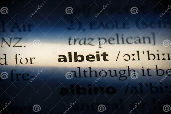 Albeit stock photo. Image of etymology, concept, paper - 161578046