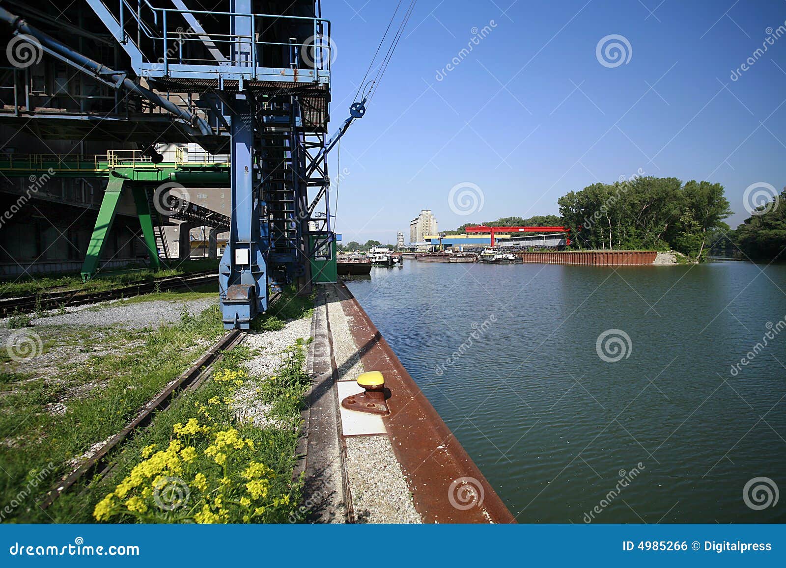 Alberner port, Vienna stock photo. Image of site, transport - 4985266