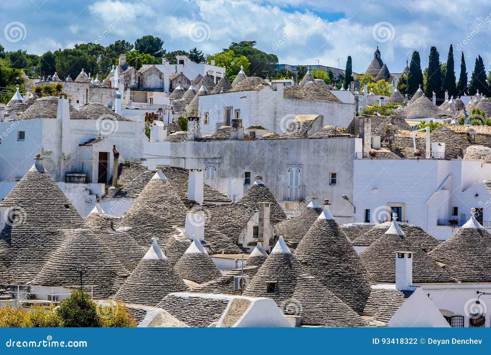 Alberobello, Puglia, Italy stock photo. Image of attraction - 93418322