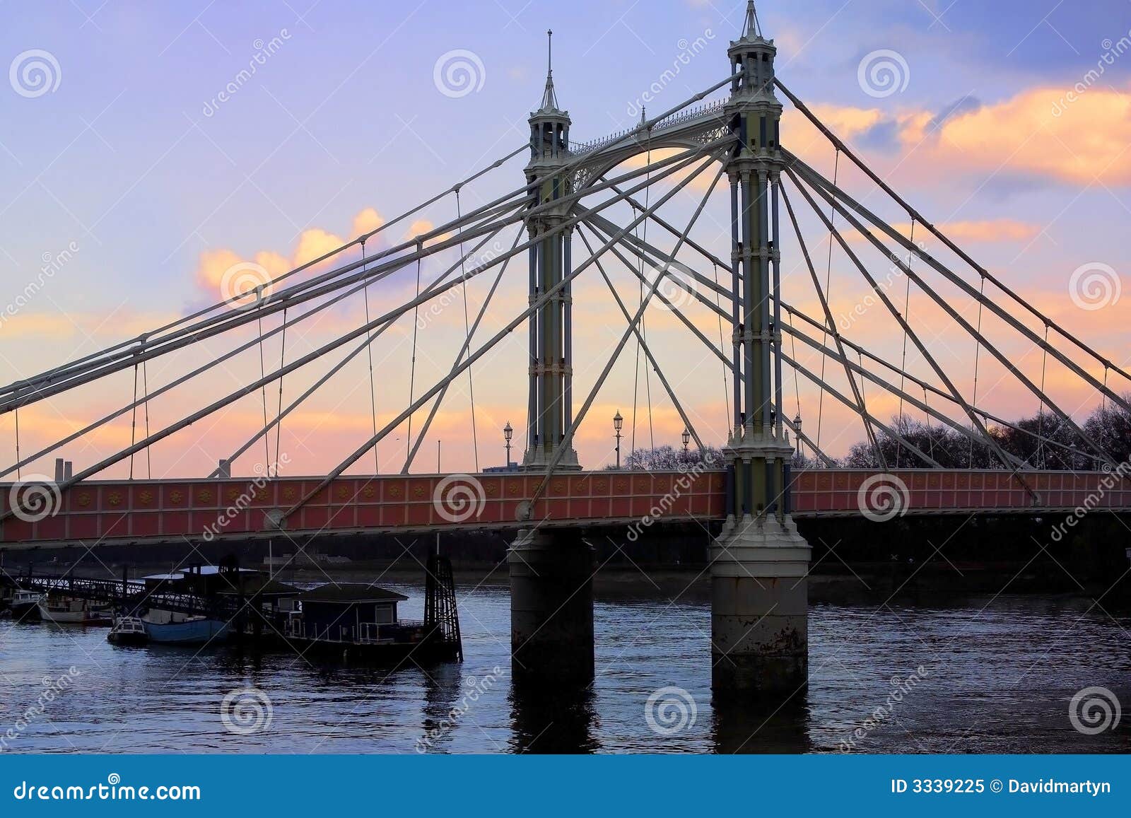 Albert bridge stock image. Image of albert, thames, rivers - 3339225