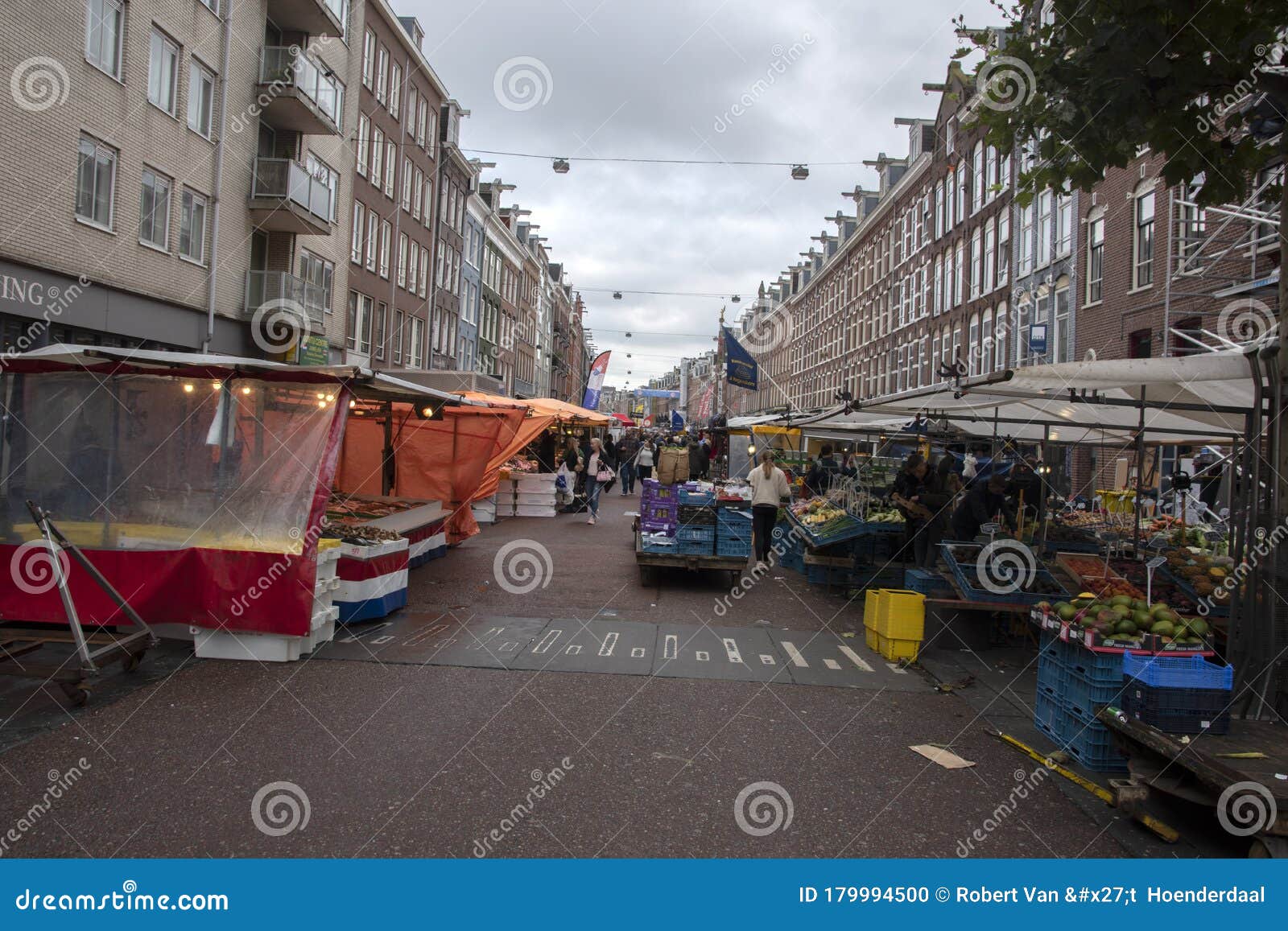 Albert Cuyp Market at Amsterdam the Netherlands 2019 Editorial Image ...