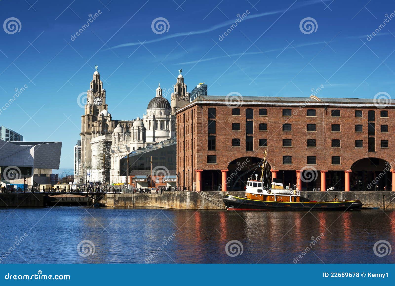 Albert Dock, Liverpool, UK stock photo. Image of building - 22689678