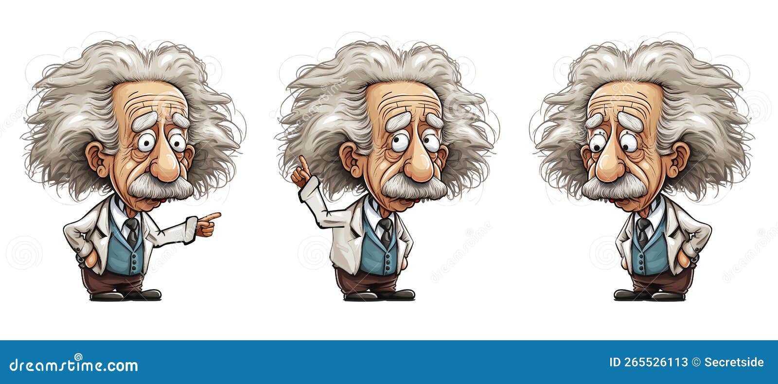 Einstein Pattern Cartoon Vector | CartoonDealer.com #75264465