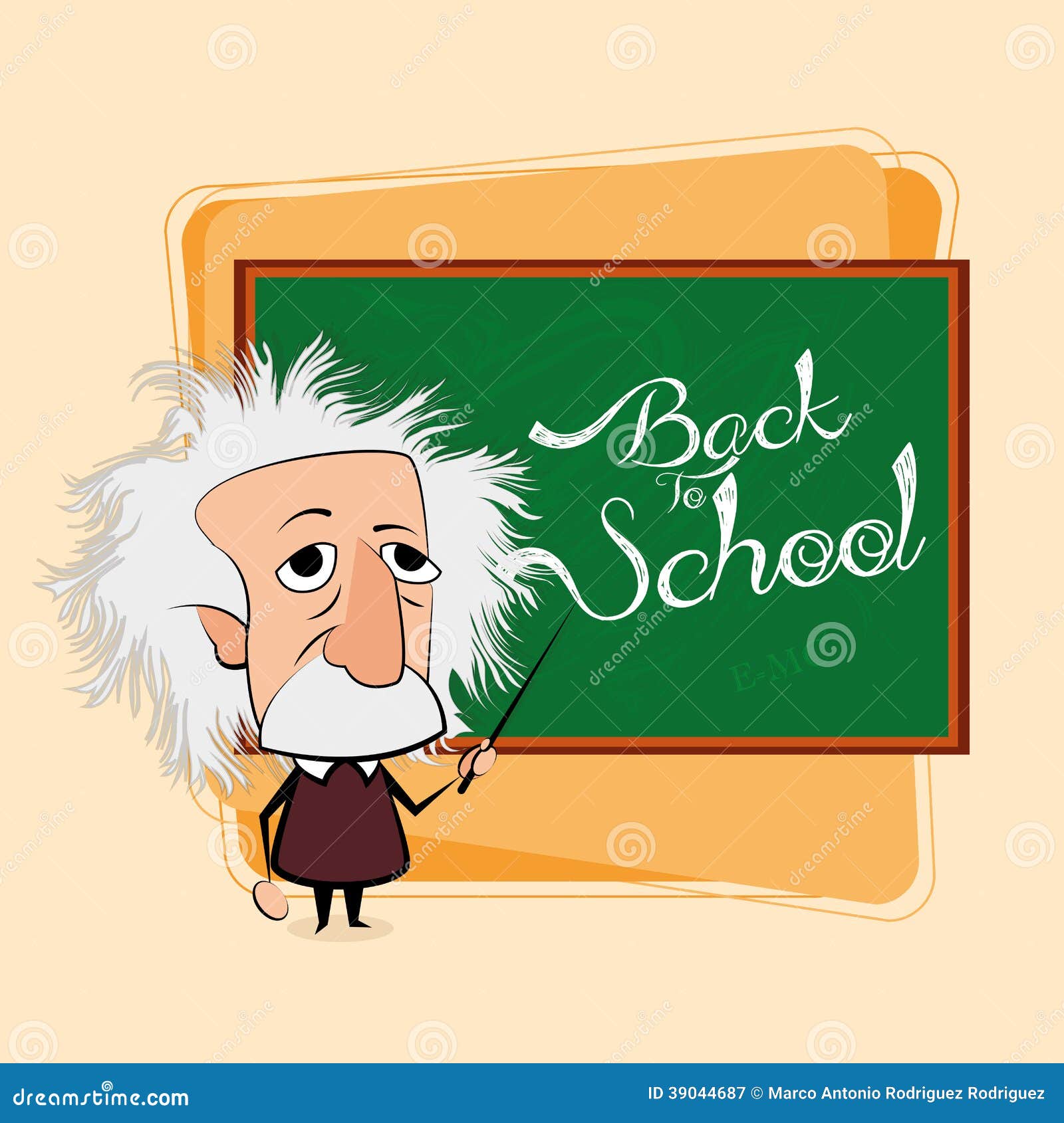 Cartoon Albert Einstein Thinking. Royalty-Free Stock Image ...