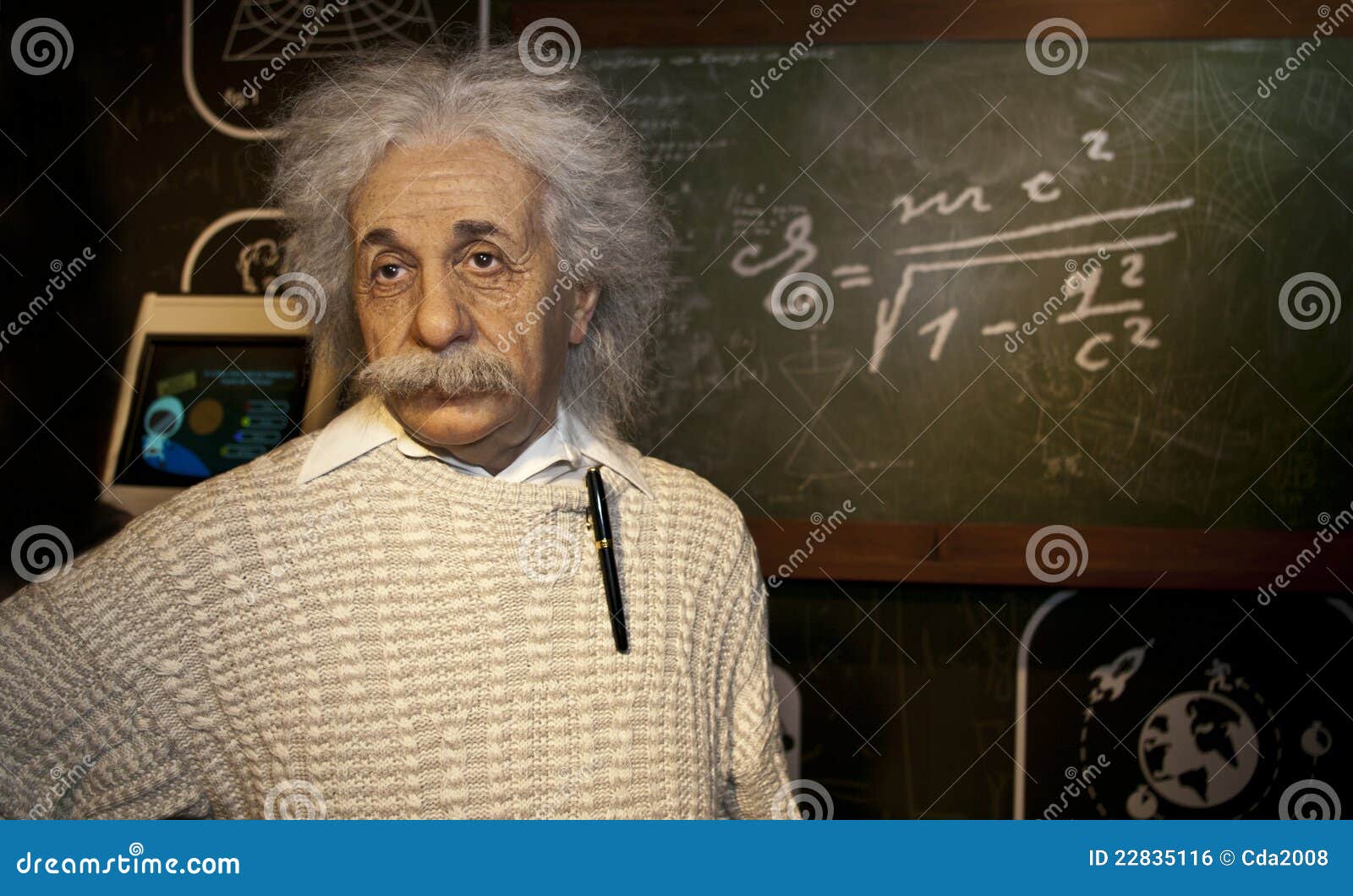 Albert Einstein Diagram Wax Redaktionell Bild - Bild av vienna, museum ...