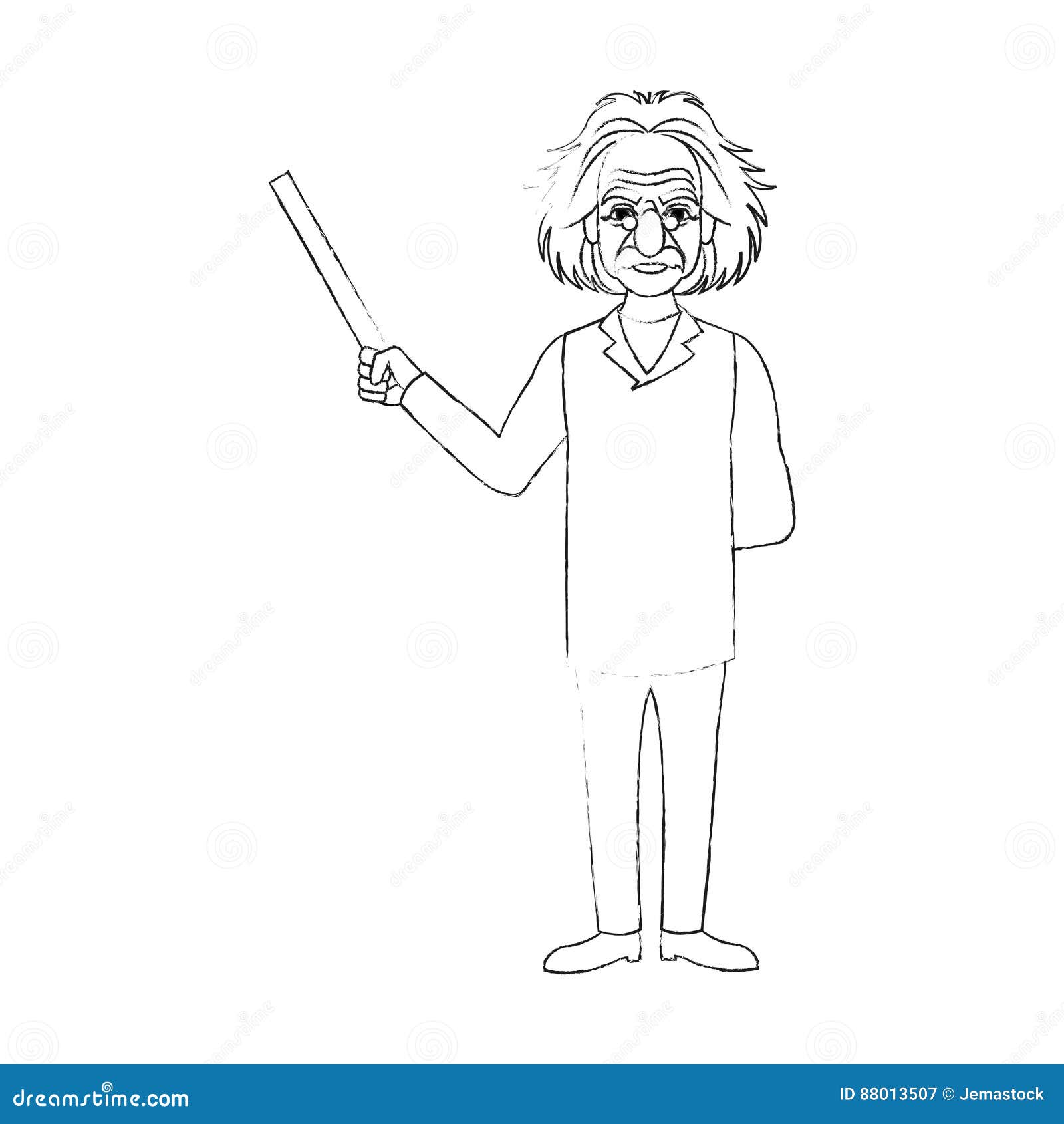 Einstein Icon, Professor, Scientist Logo Cartoon Vector | CartoonDealer ...