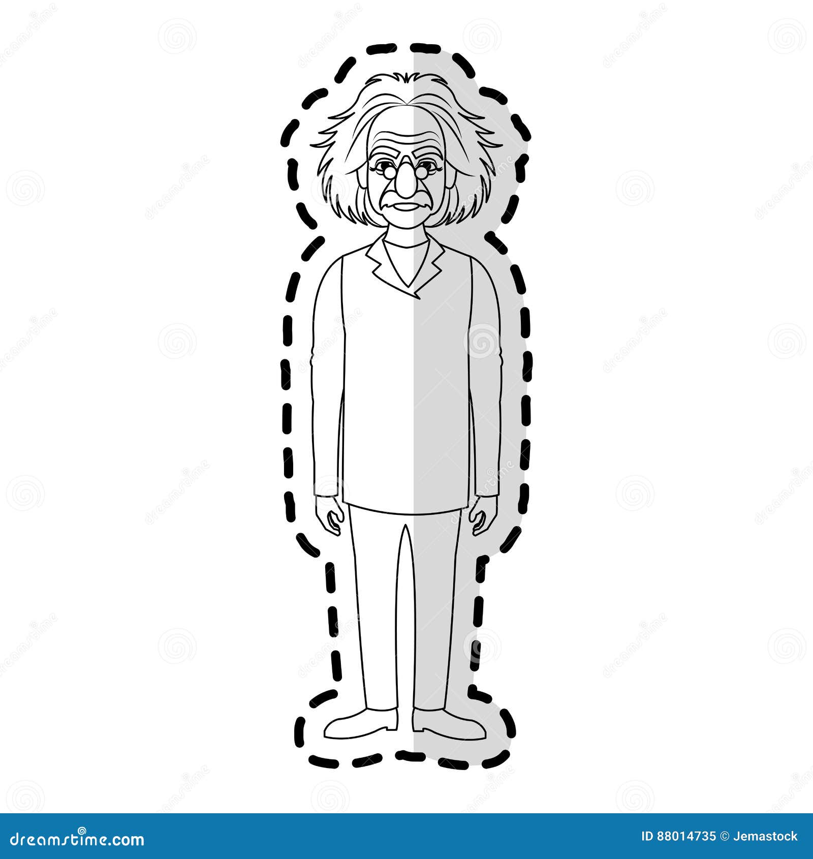 Albert einstein icon image stock illustration. Illustration of graphic ...