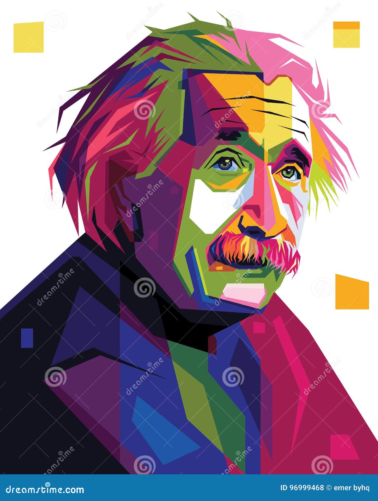 Albert Einstein in Pop Art Portrait Illustration Editorial Stock Photo ...
