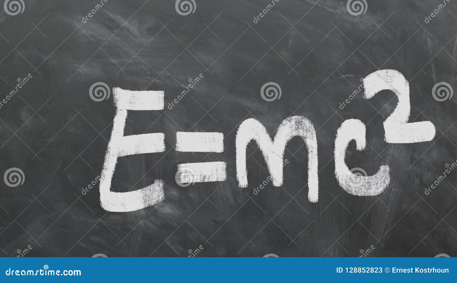 Albert Einstein`s Most Famous Equation E=MC2 on Chalkboard.1080p 60fps ...