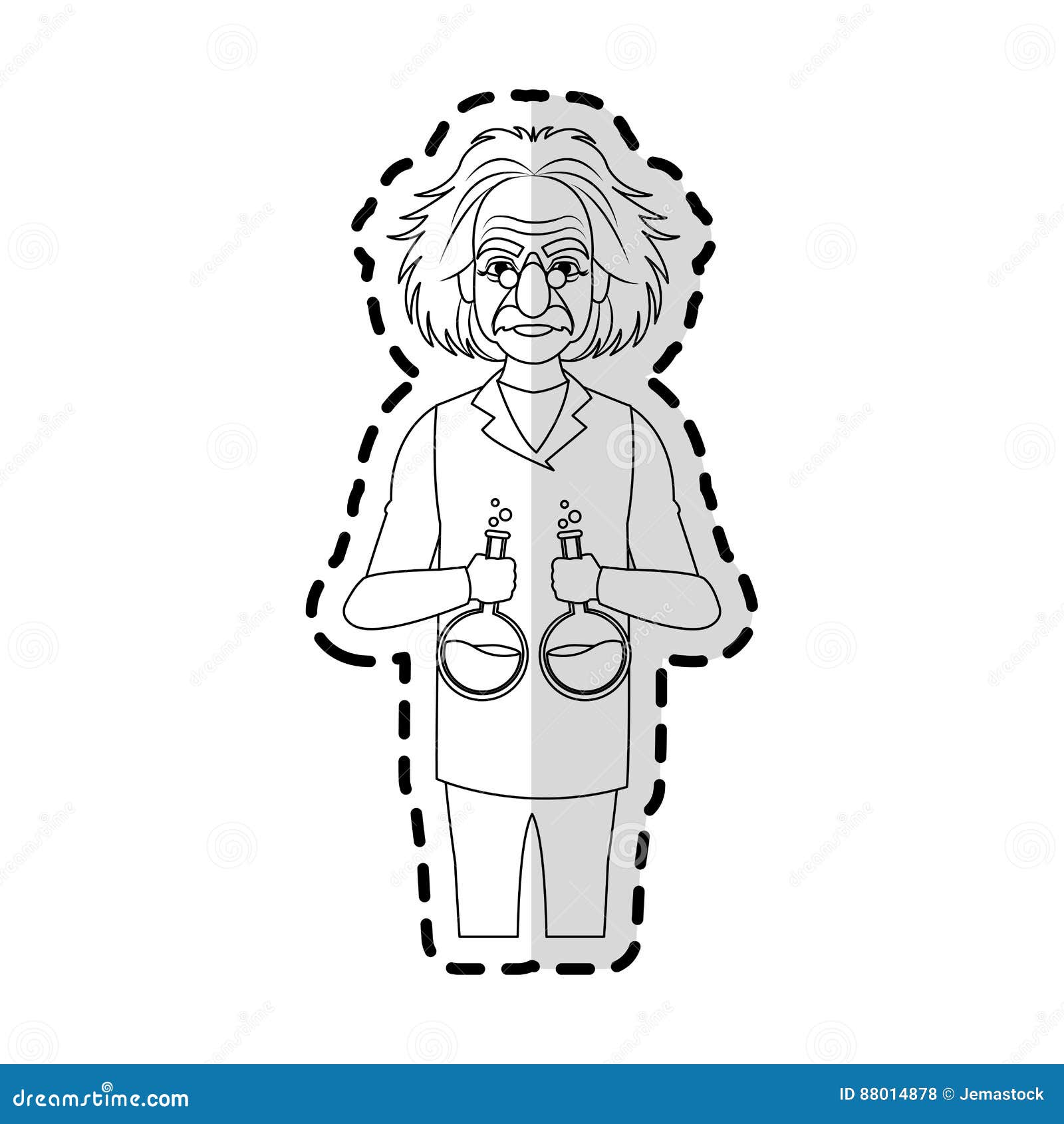 Albert Einstein Symbolsbild Stock Illustrationer - Illustration av ...