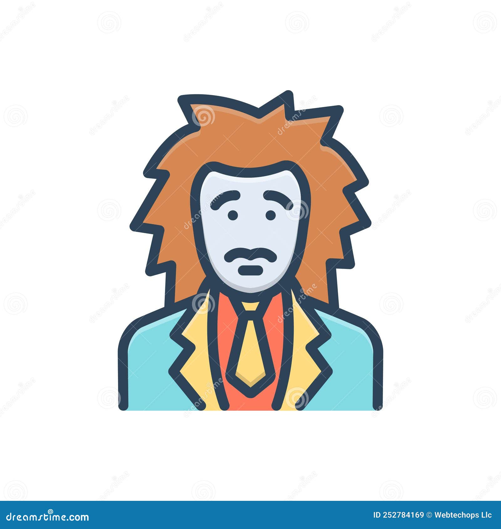Color Illustration Icon for Albert, Einstein and Genius Stock Vector ...