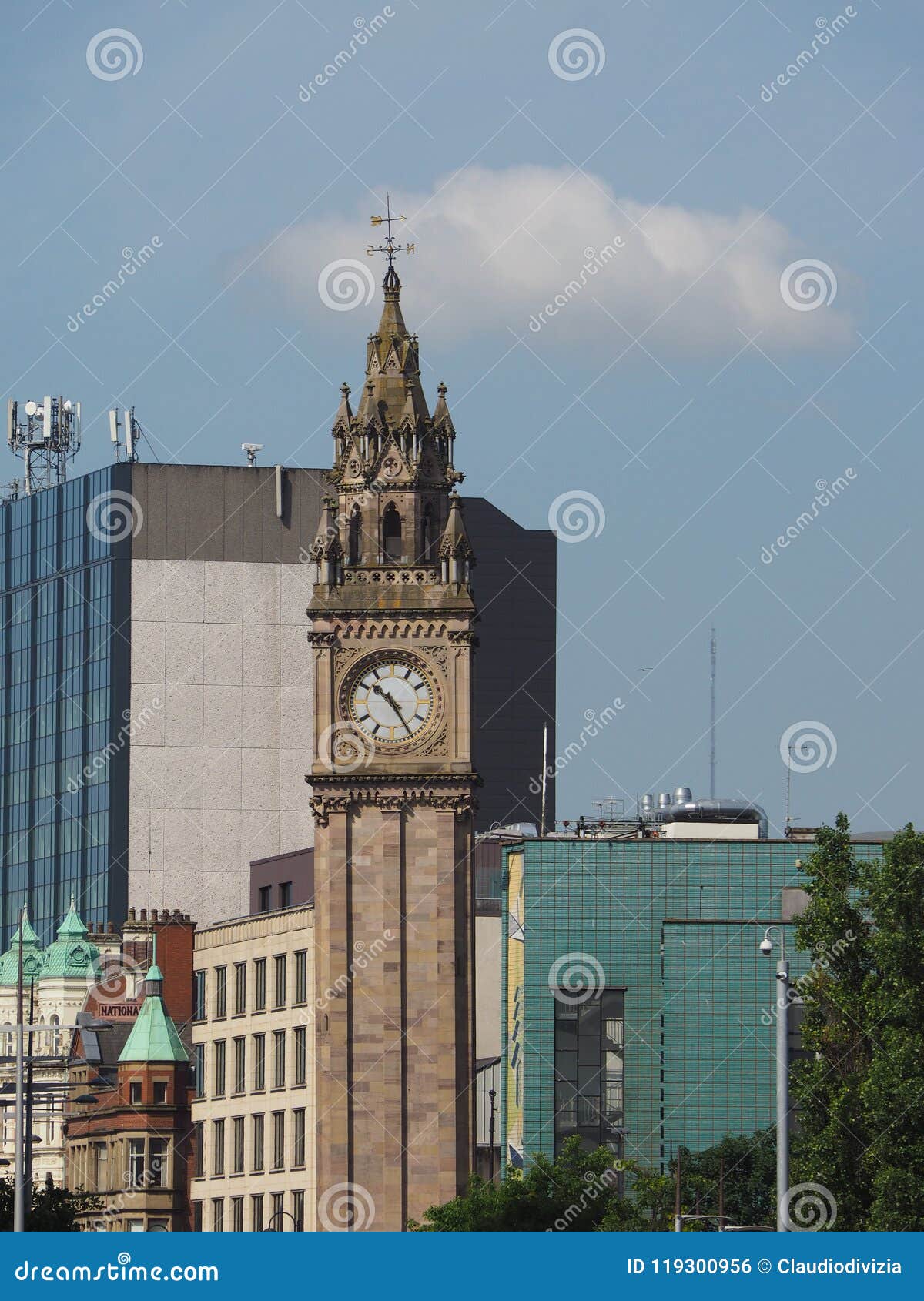 Albert Clock in Belfast stock photo. Image of northern - 119300956