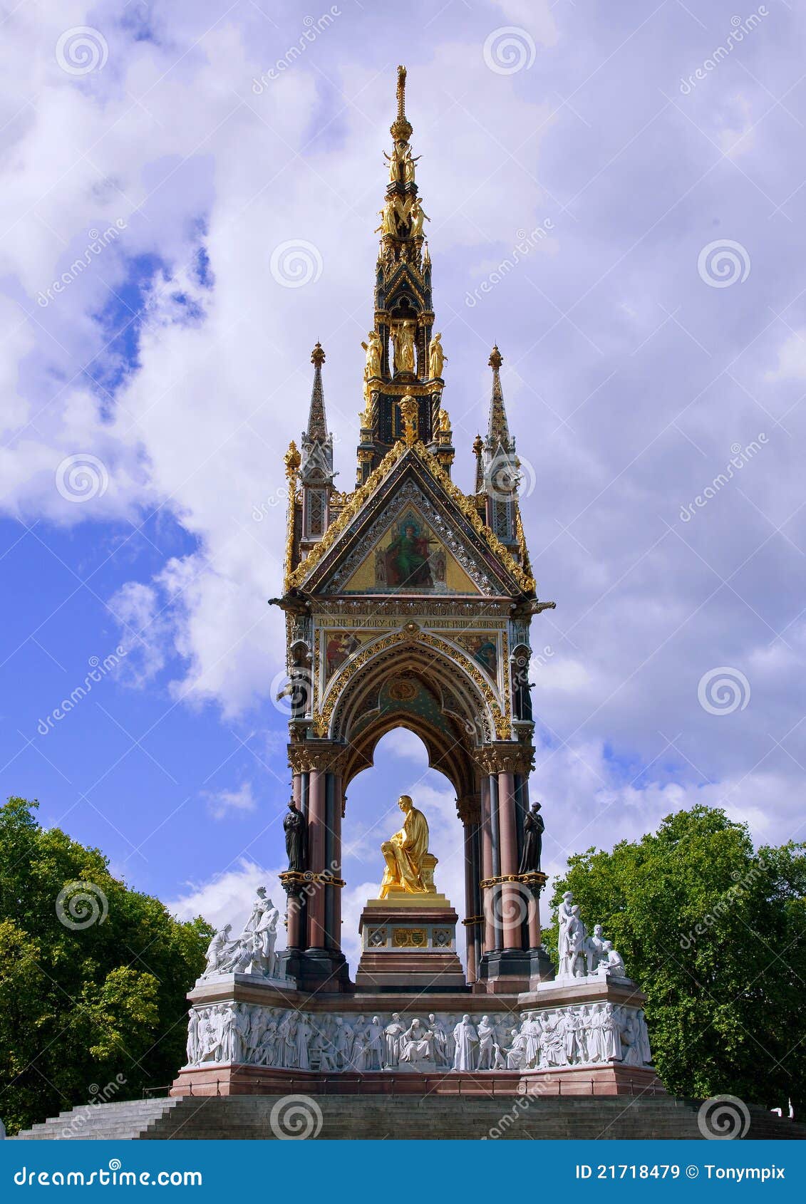 Albert Memorial in London stock image. Image of england - 21718479