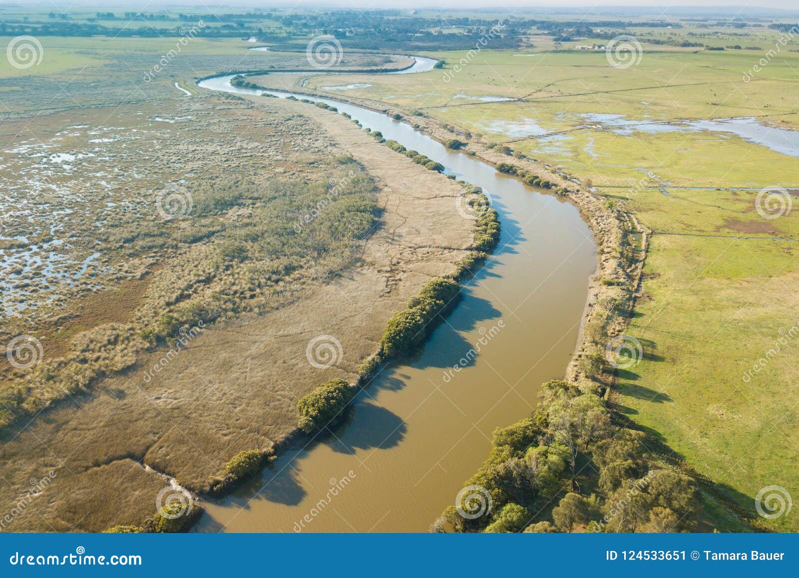 Albert River En Alberton, Gippsland Del Sur Imagen de archivo - Imagen ...