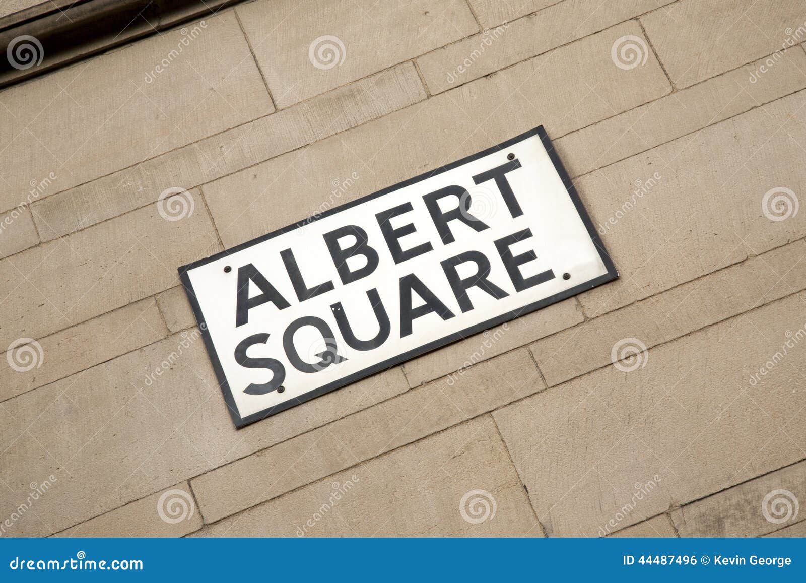 Albert Square Street Sign, Manchester Fotografia Stock - Immagine di ...
