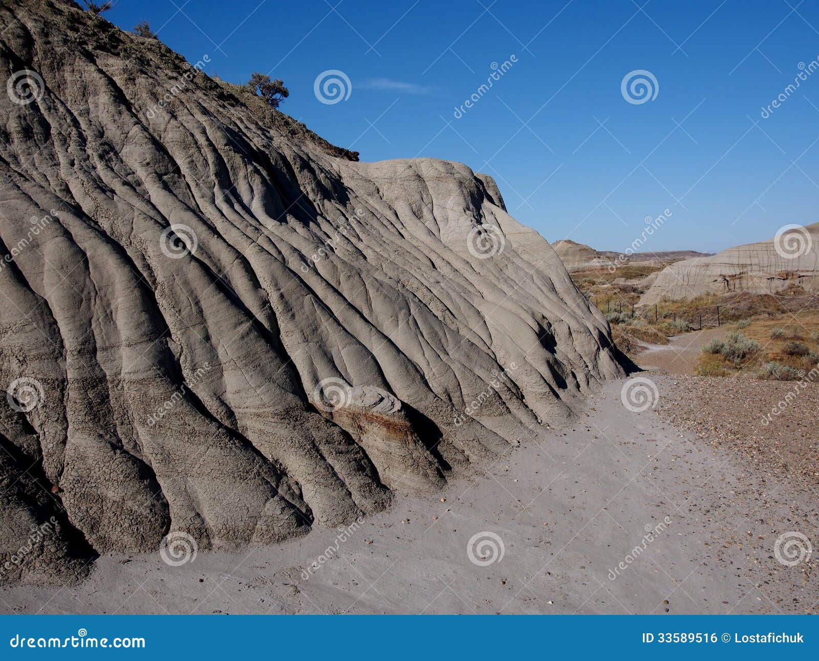 Alberta Badlands and Geological Formations Stock Photo - Image of ...