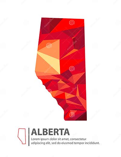 Alberta Canada Map stock vector. Illustration of shape - 83960036