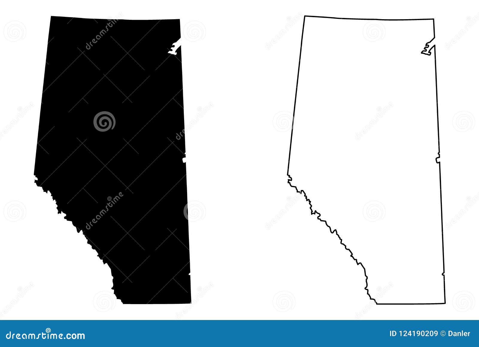 Map Of Alberta Cartoon Vector | CartoonDealer.com #92232071