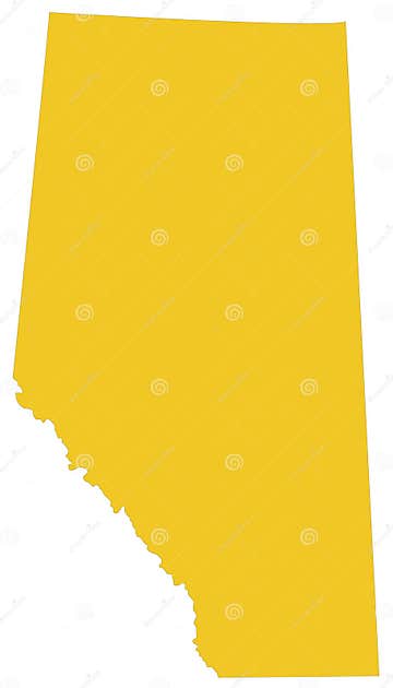 Alberta Map - Western Province of Canada Stock Vector - Illustration of ...