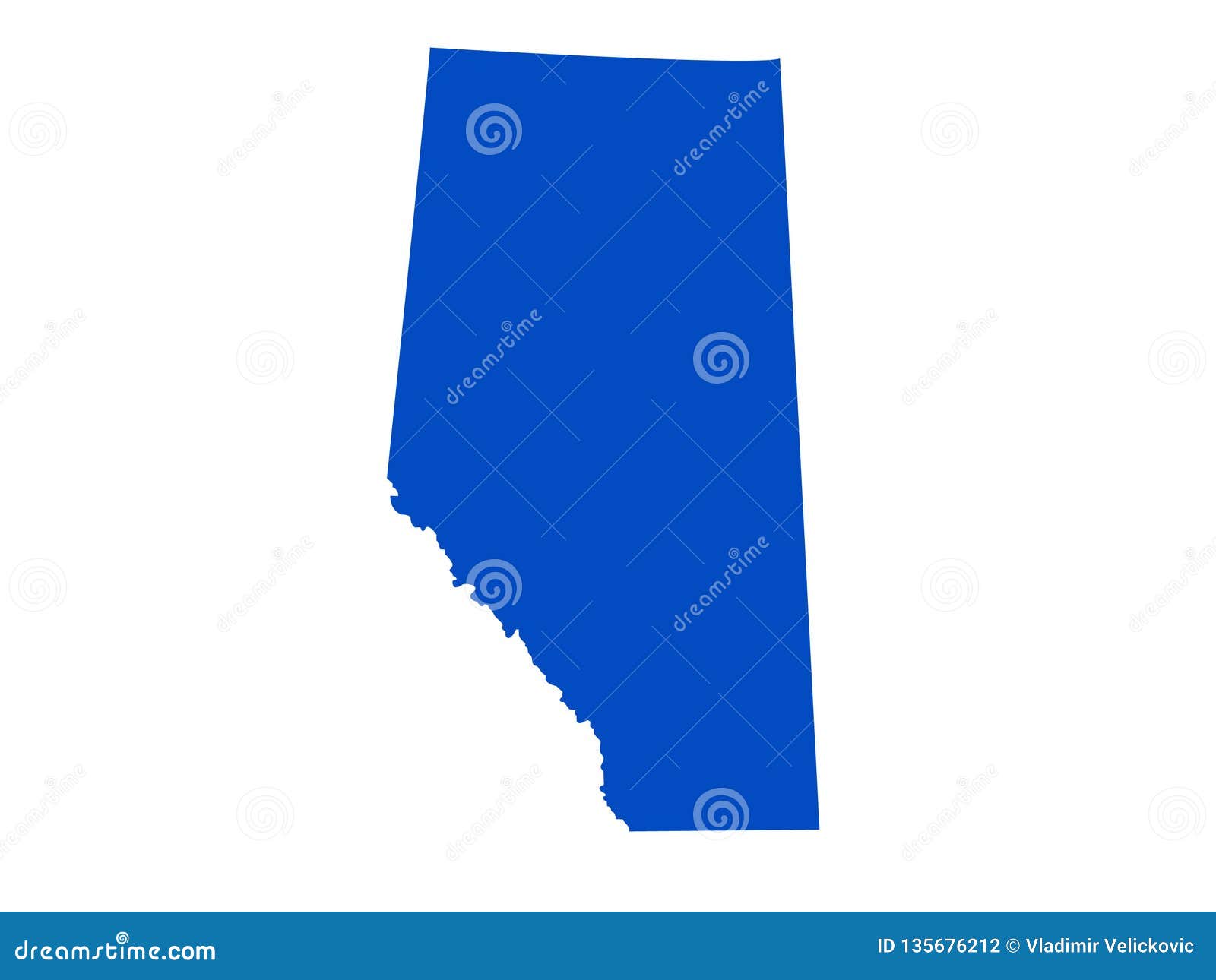 Alberta Map - Western Province of Canada Stock Vector - Illustration of ...